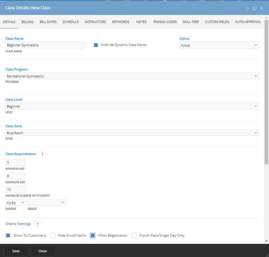 How Do I Create or Edit a Class? – iClassPro Support