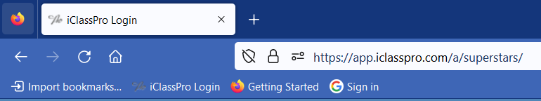How Do I Bookmark the iClassPro Login Page? – iClassPro Support