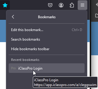 How Do I Bookmark the iClassPro Login Page? – iClassPro Support