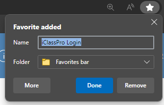 How Do I Bookmark the iClassPro Login Page? – iClassPro Support