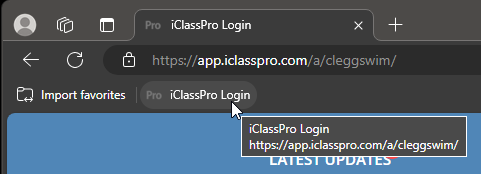 How Do I Bookmark the iClassPro Login Page? – iClassPro Support