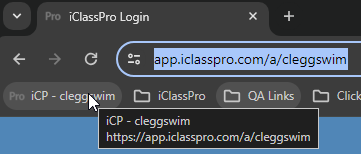 How Do I Bookmark the iClassPro Login Page? – iClassPro Support