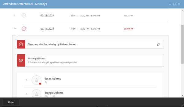 How Do I Cancel a Class/Classes/Remove a Class Cancellation ...