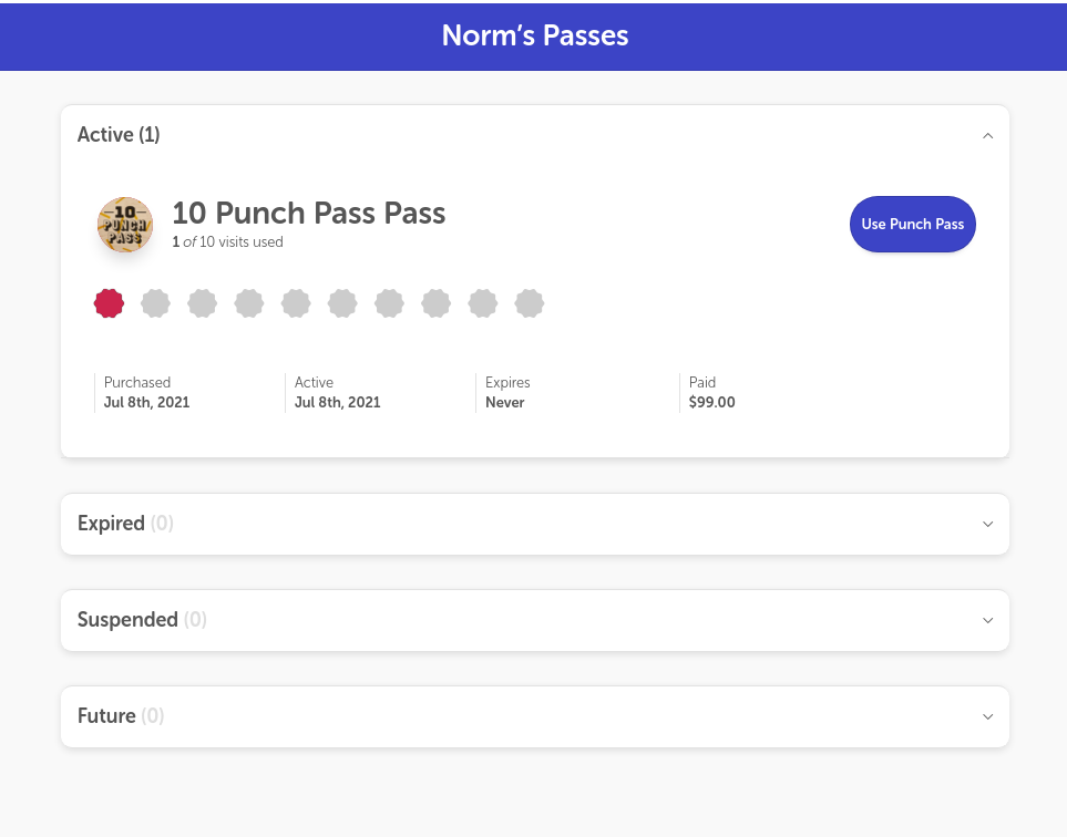 How Do Punch Passes Work in the Customer Portal? – iClassPro Support