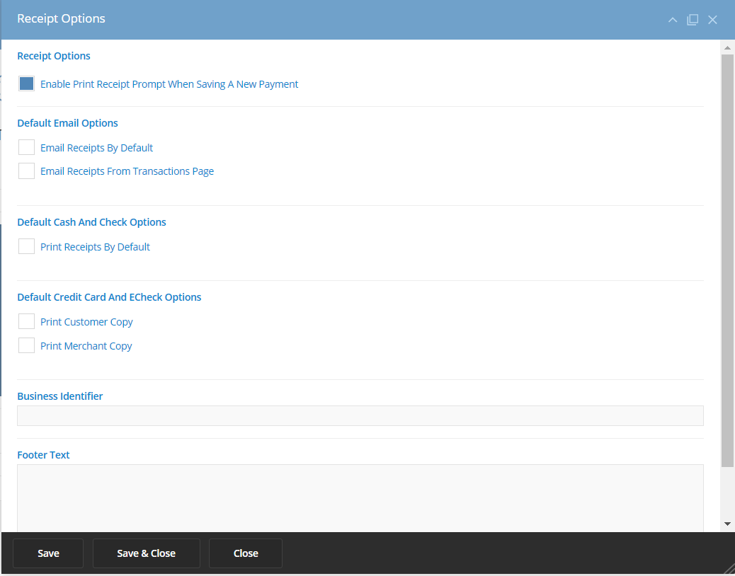 How Do I Configure Receipt Options for New Payments? – iClassPro Support