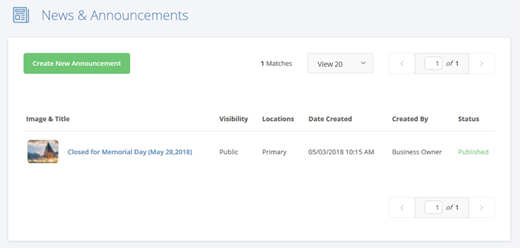 What is the News and Announcements Feature? – iClassPro Support