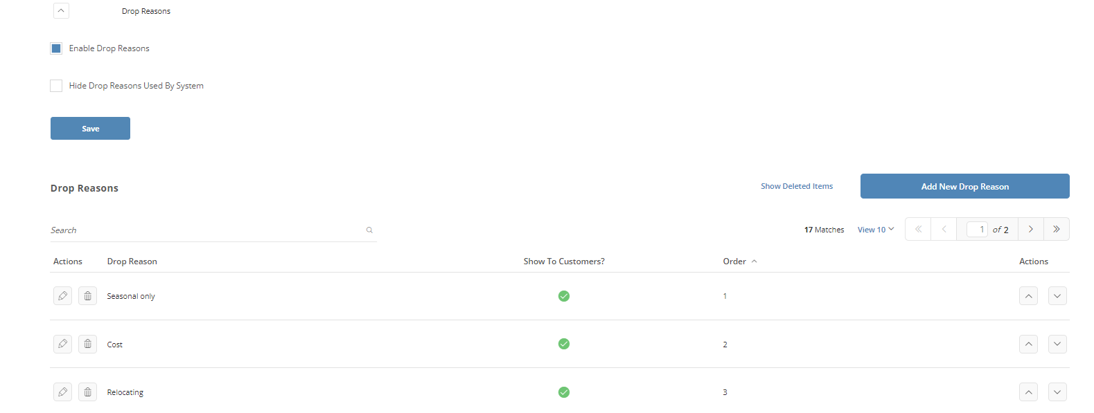 How Do I Enable/Configure Drop Reasons? – iClassPro Support
